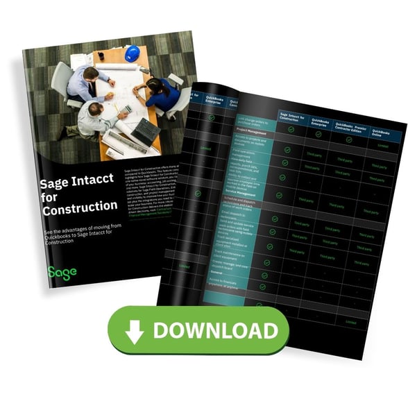 Sage Intacct Construction— a Native-Cloud Construction Management Solution